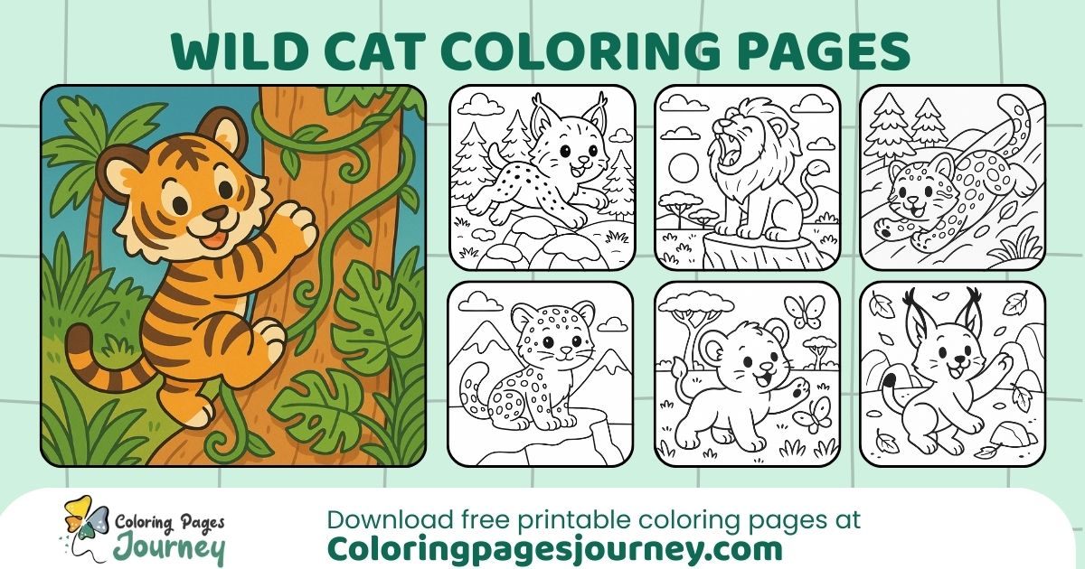 Wild Cat Coloring Pages - 20+ Free Printable PDF Sheets