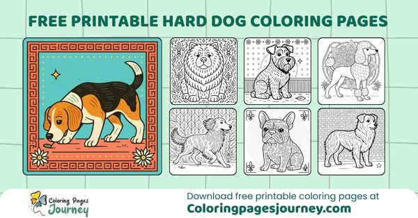 Hard Dog Coloring Pages — 15+ Free Printable PDF Sheets
